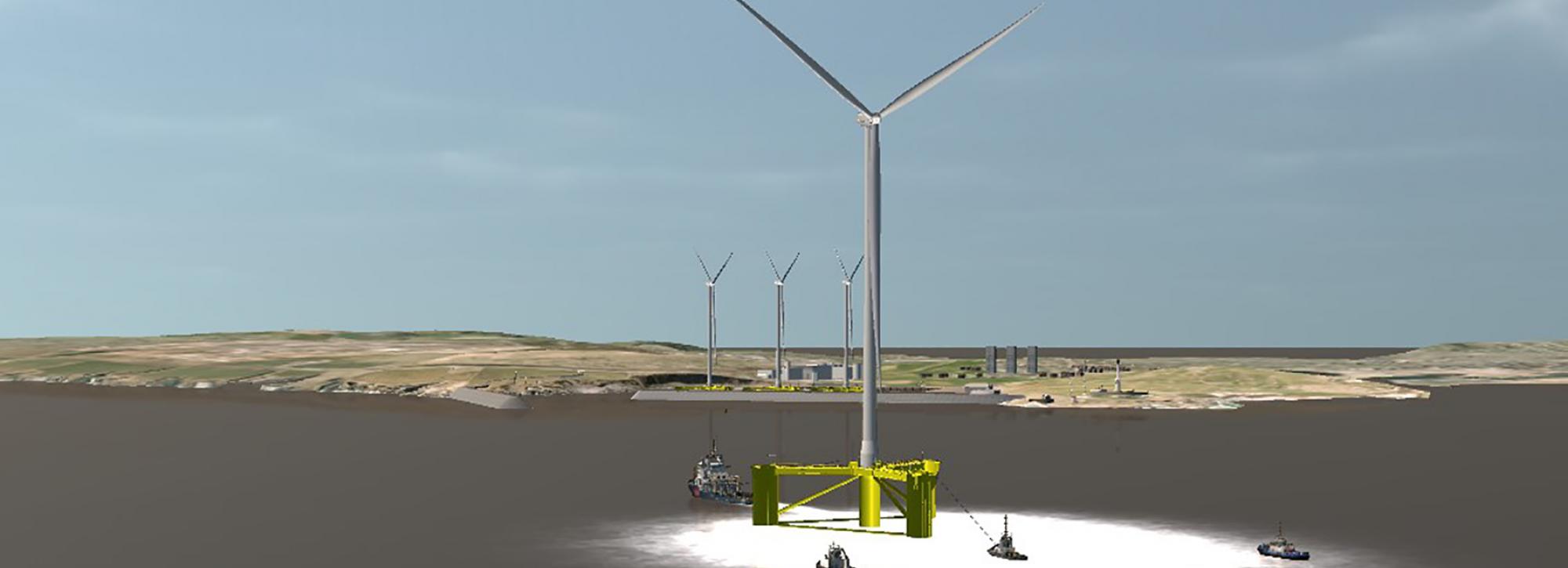 Partnership to investigate floating wind turbine offshore storage areas ...