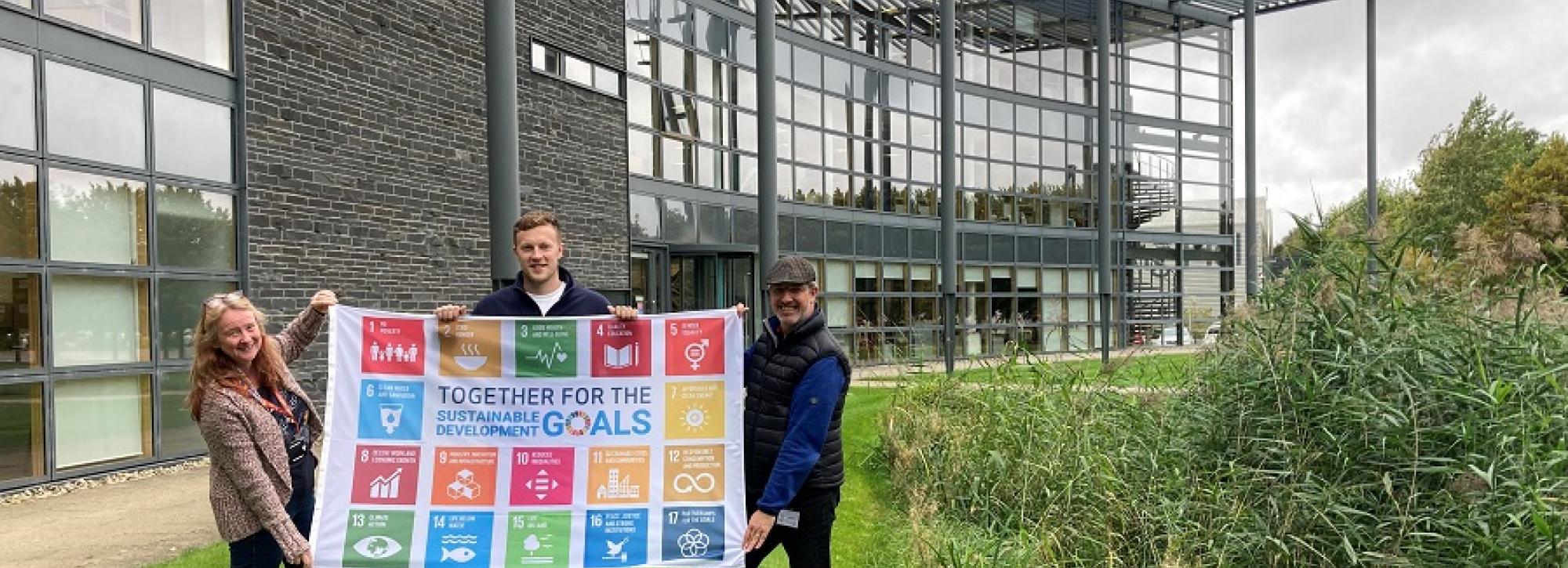 Flag raised in support of UN Sustainable Development Goals | HR Wallingford